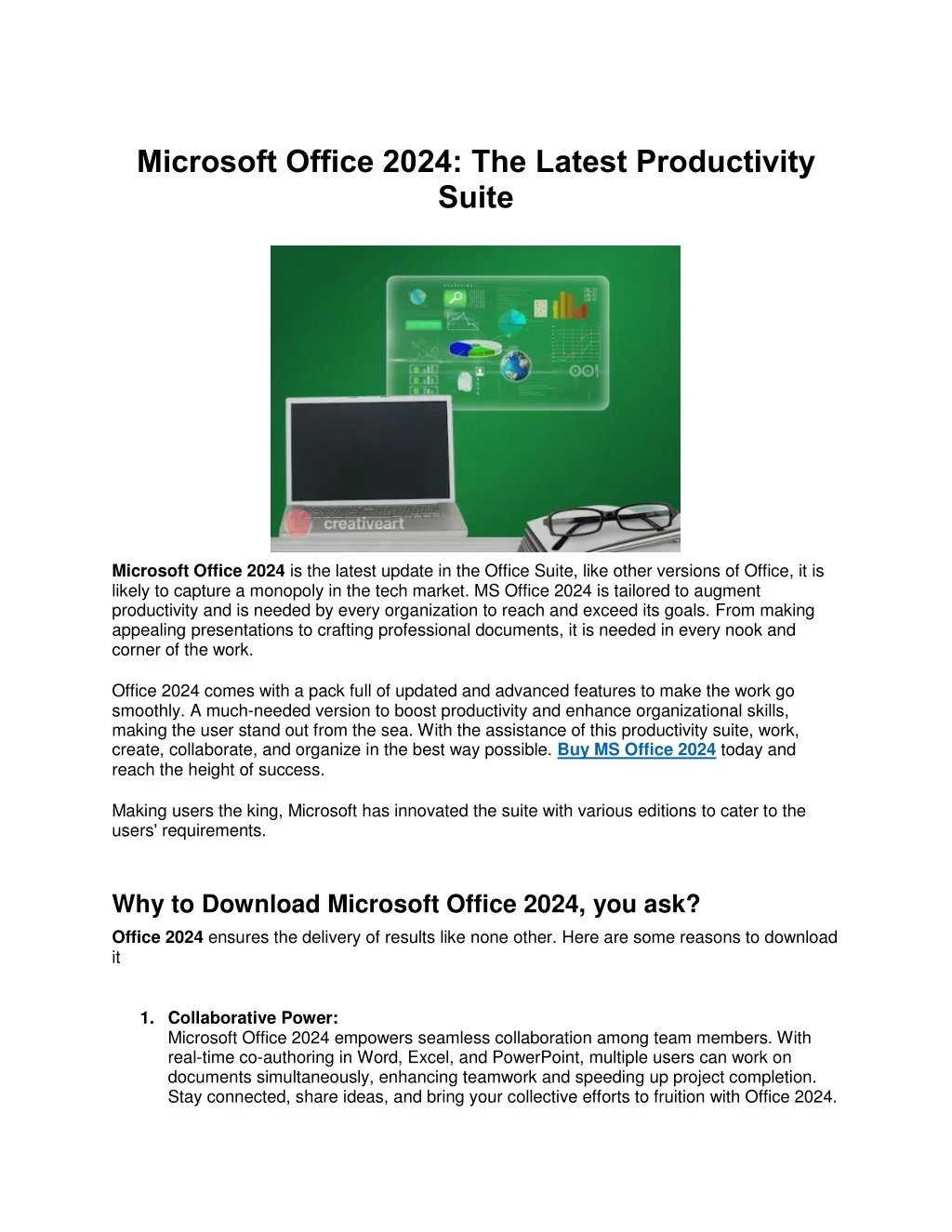PPT - Microsoft Office 2024- The Latest Productivity Suite PowerPoint ...