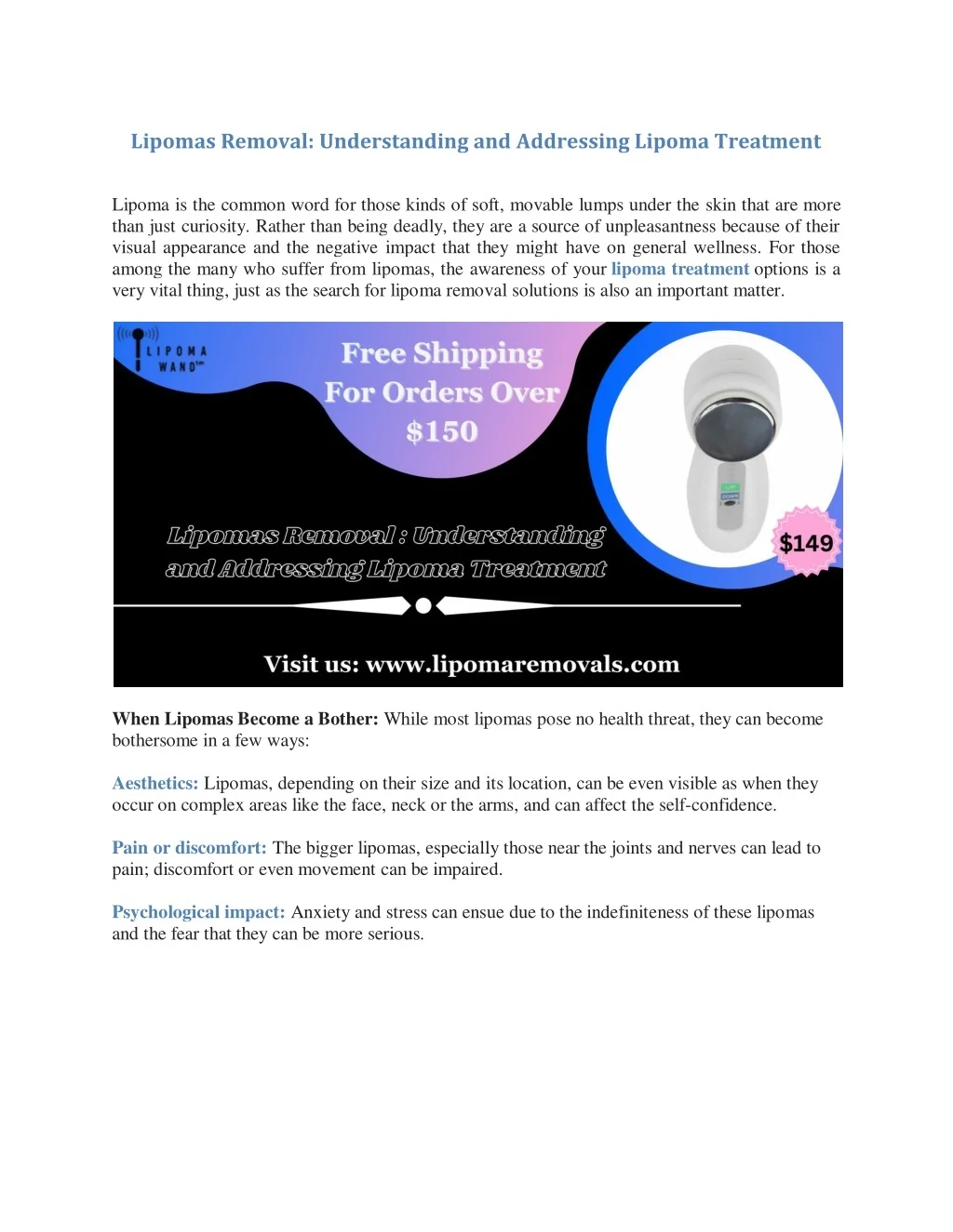 PPT - Lipomas Removal - Understanding and Addressing Lipoma Treatment ...