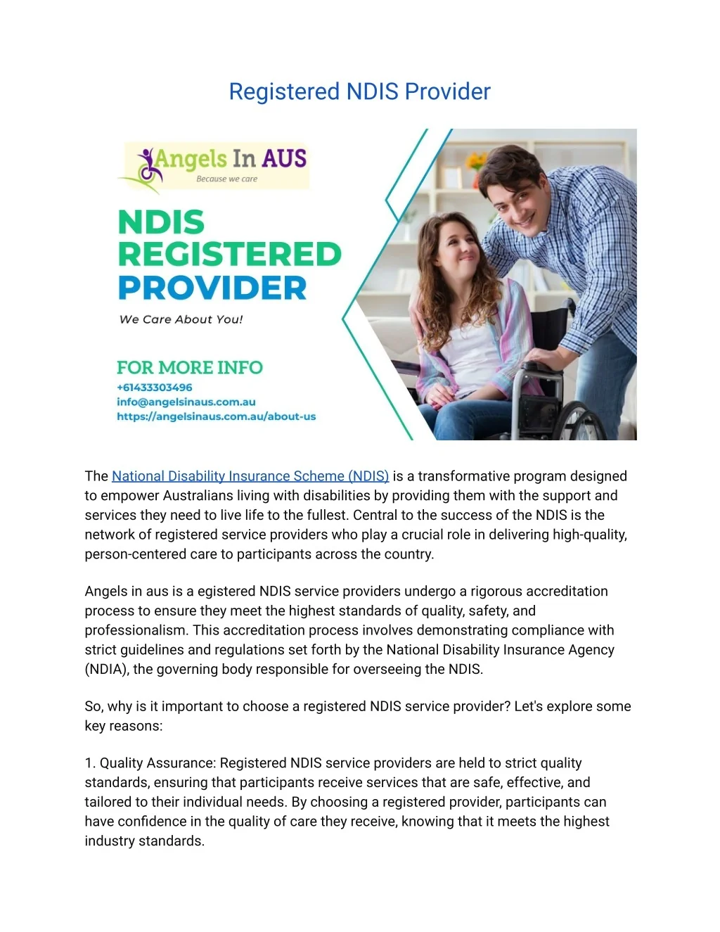 PPT - NDIS Registered Provider PowerPoint Presentation, free download ...