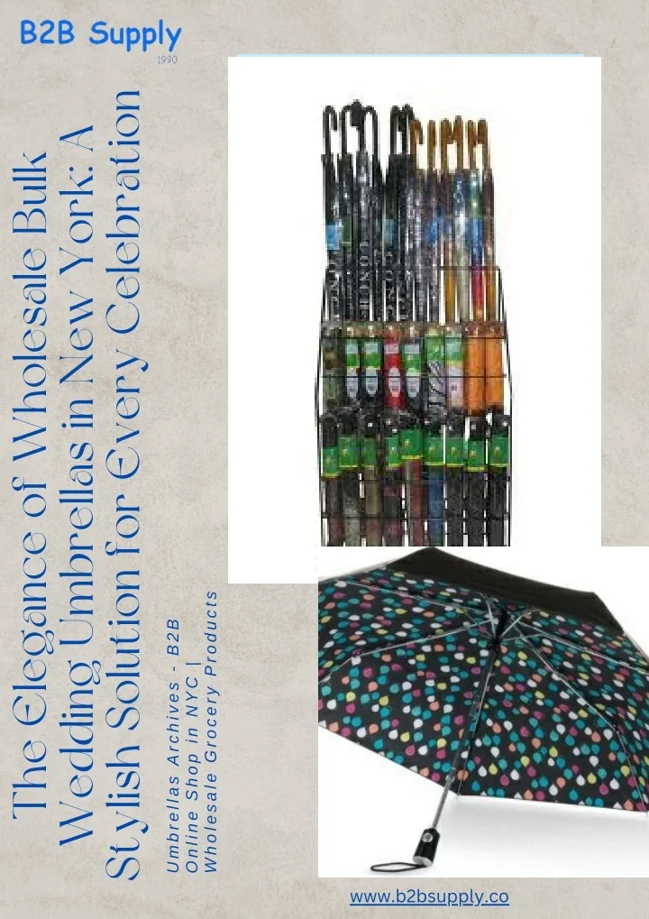PPT - The Elegance of Wholesale Bulk Wedding Umbrellas in New York A Stylish Solution for Every ...