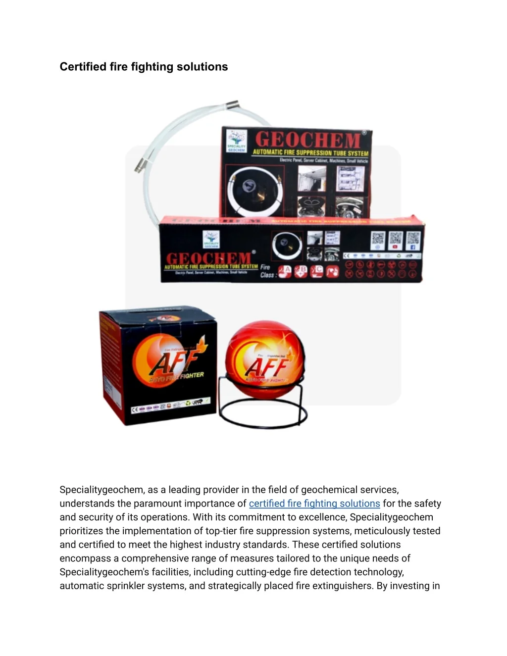PPT - Certified fire fighting solutions PowerPoint Presentation, free ...