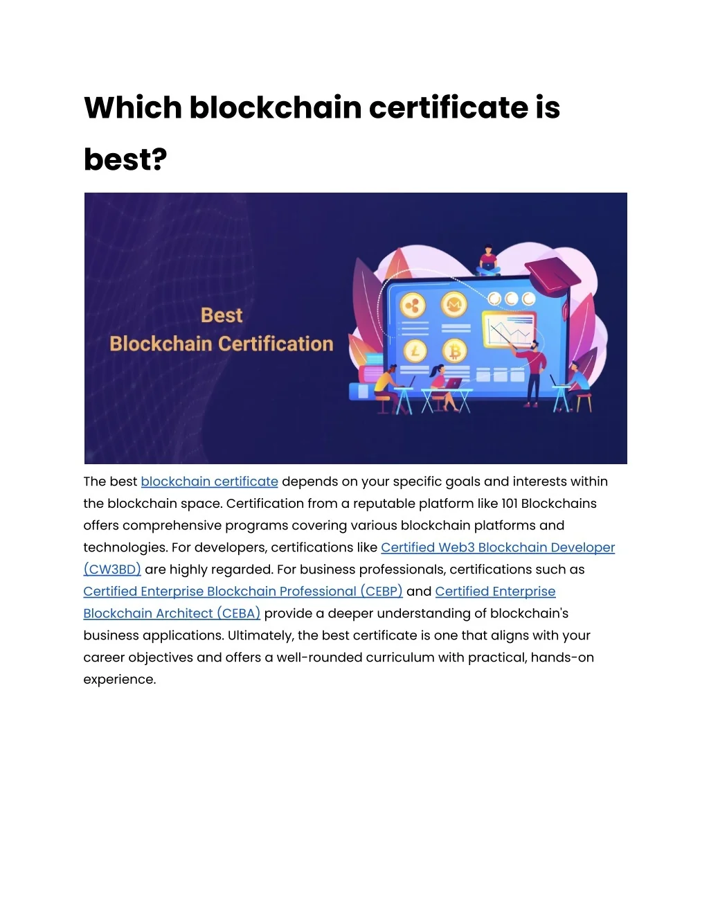 PPT - Which blockchain certificate is best_ PowerPoint Presentation ...