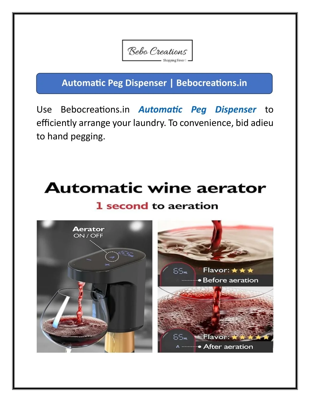 PPT - Automatic Peg Dispenser Bebocreations.in PowerPoint Presentation ...