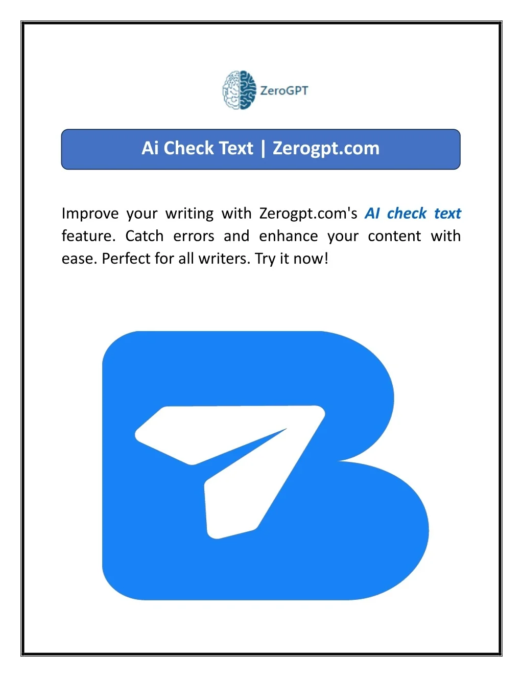 PPT - Ai Check Text Zerogpt PowerPoint Presentation, free download - ID:12959420