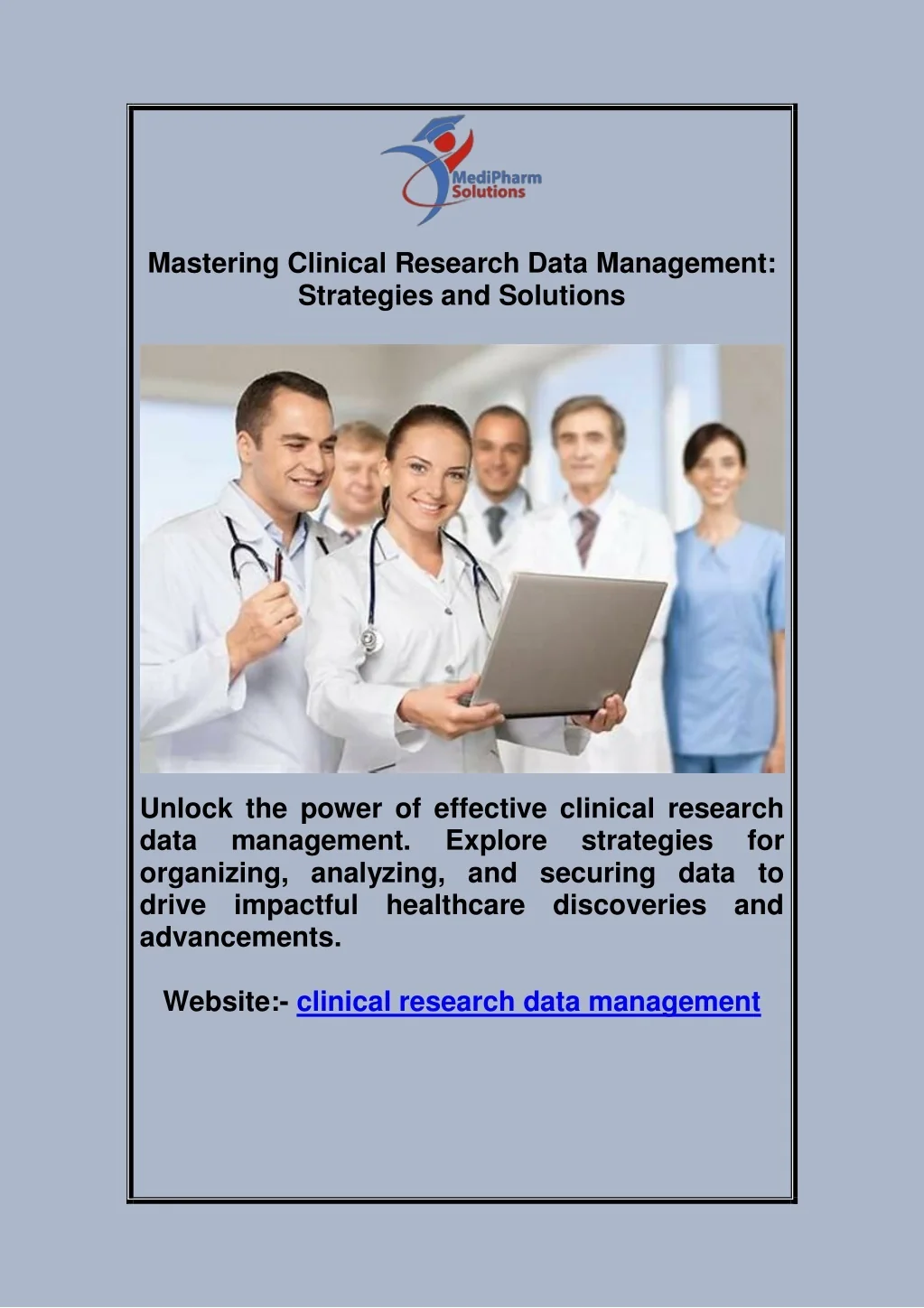 PPT - Mastering Clinical Research Data Management: Strategies and ...