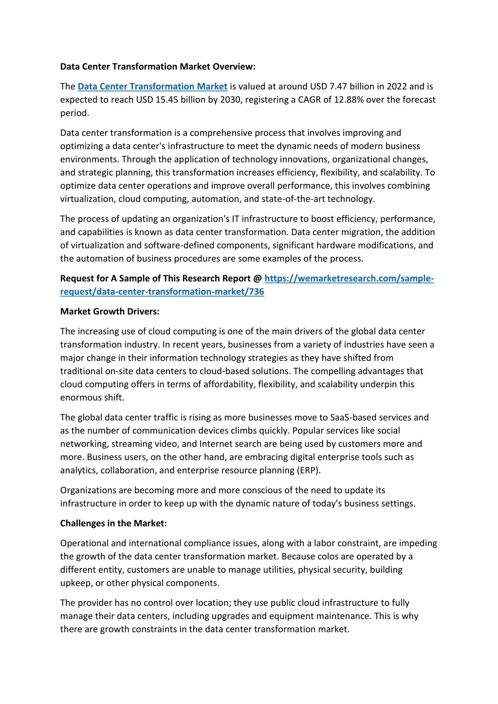 PPT - Data Center Transformation Market Overview PowerPoint Presentation - ID:12964448