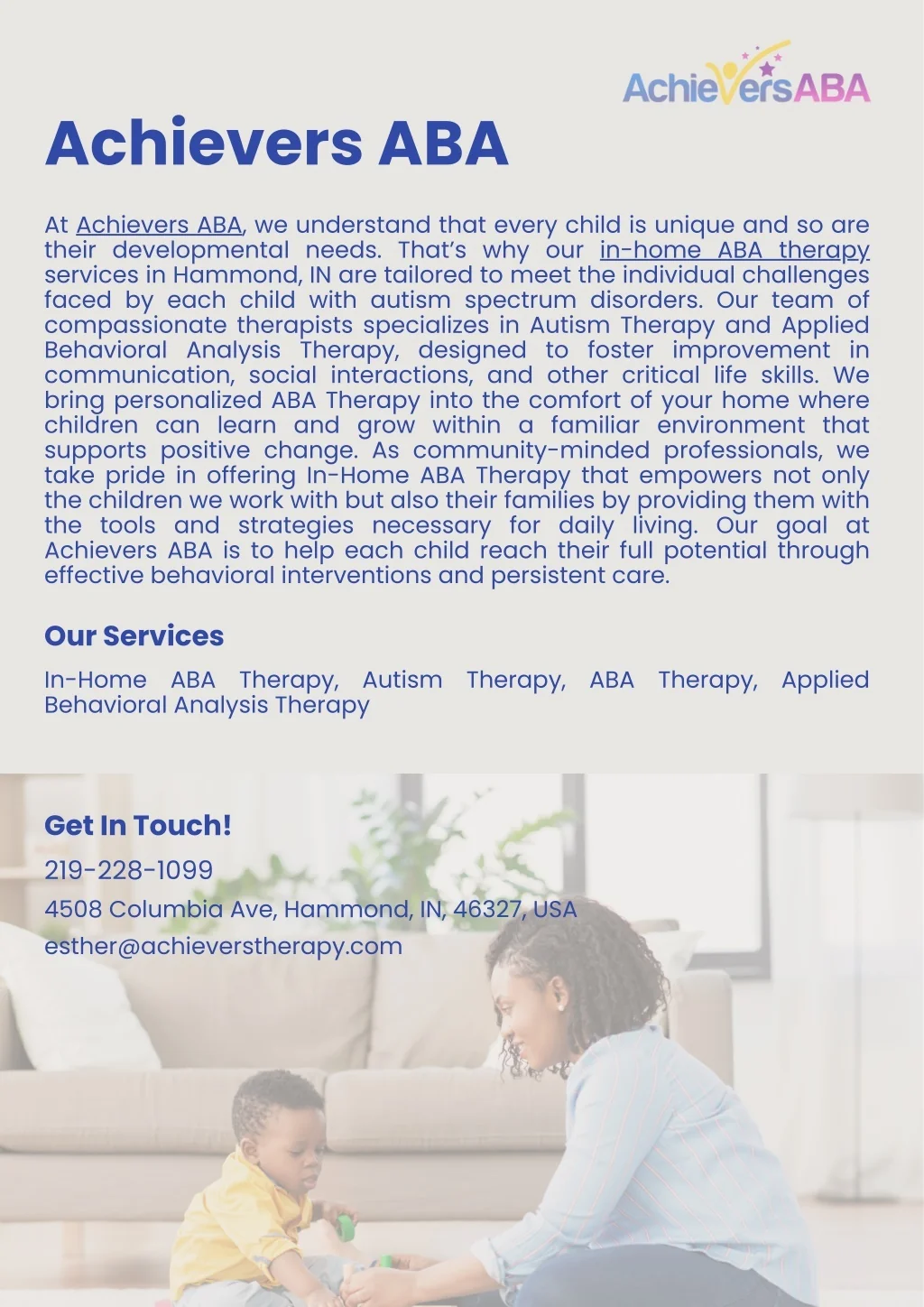 PPT - Achievers ABA PowerPoint Presentation, free download - ID:12964795