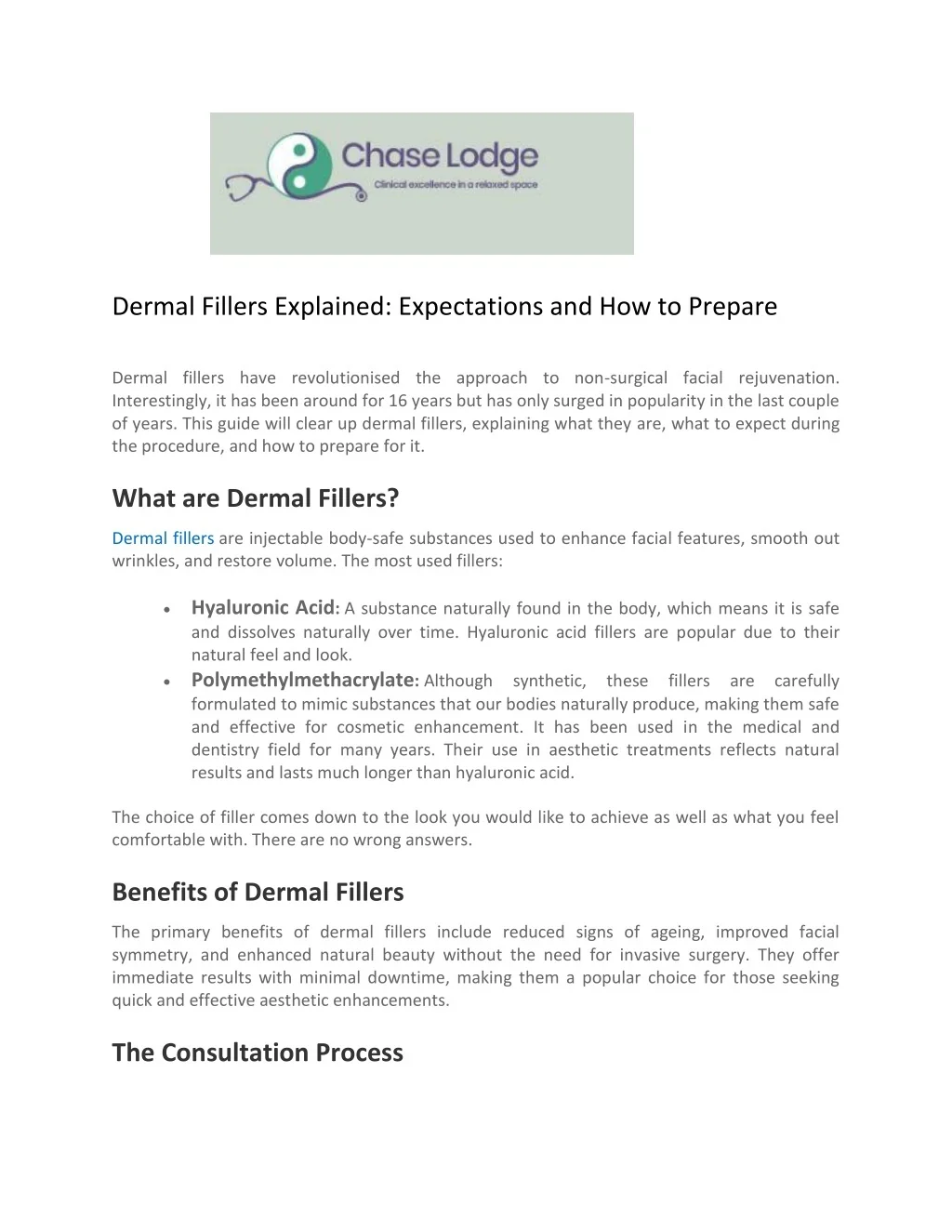 PPT - Dermal Fillers Explained Expectations and How to Prepare - Chase ...