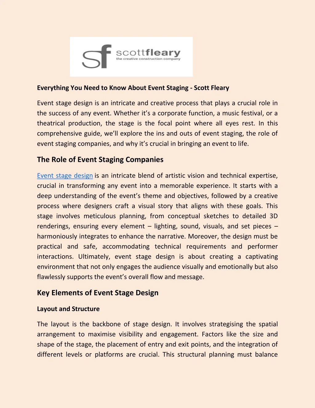 PPT - Everything You Need to Know About Event Staging - Scott Fleary ...