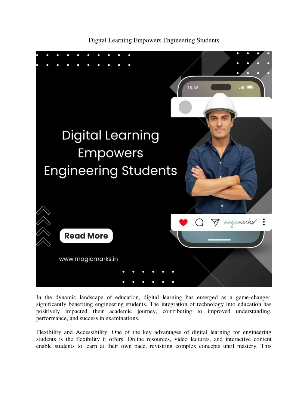 PPT - Digital Learning Empowers Engineering Students PowerPoint ...