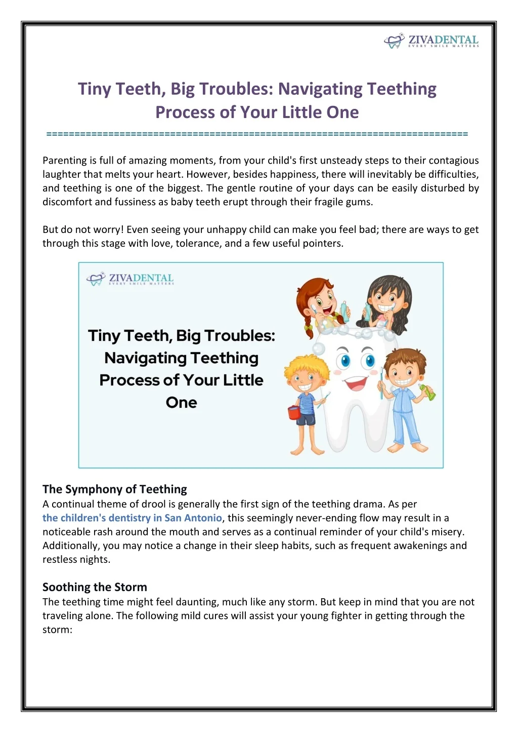 PPT - Tiny Teeth, Big Troubles Navigating Teething Process of Your ...