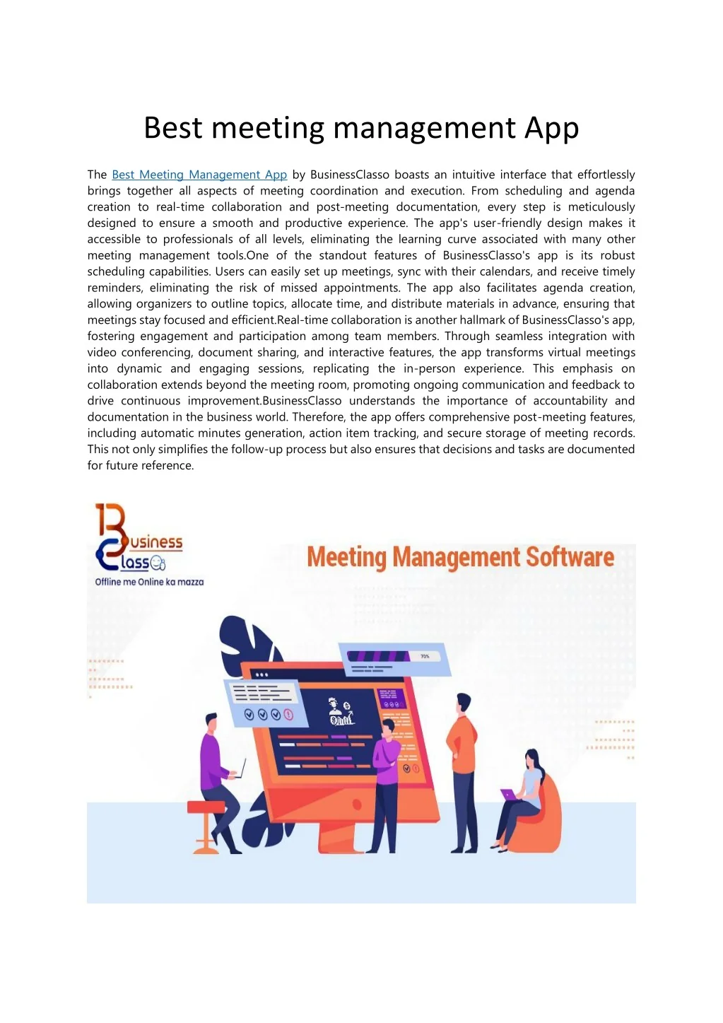 PPT - Best meeting management App 1 PowerPoint Presentation, free ...