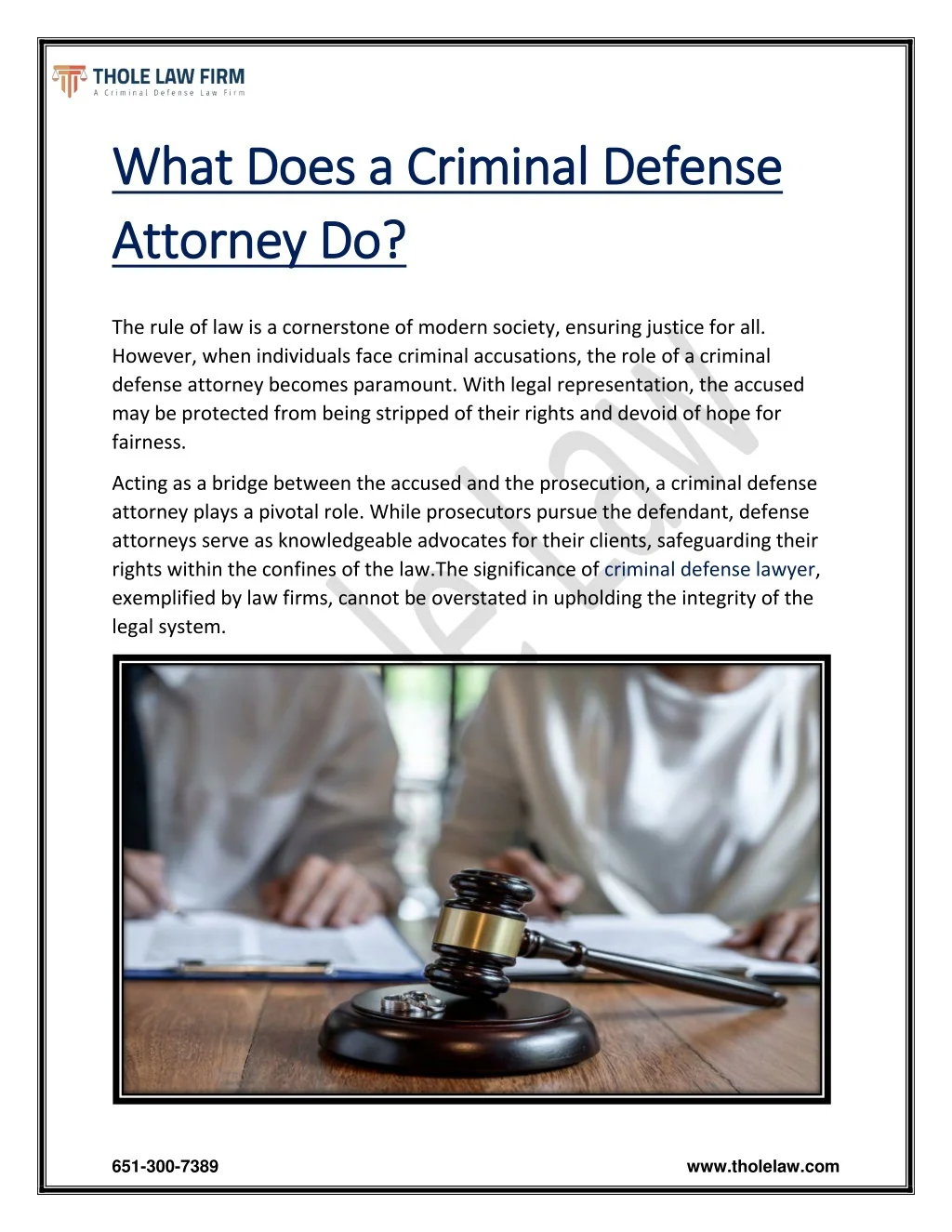 PPT - What Does a Criminal Defense Attorney Do PowerPoint Presentation ...