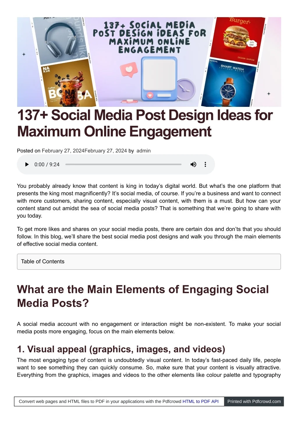 PPT - 137 Social Media Post Design Ideas for Maximum Online Engagement ...