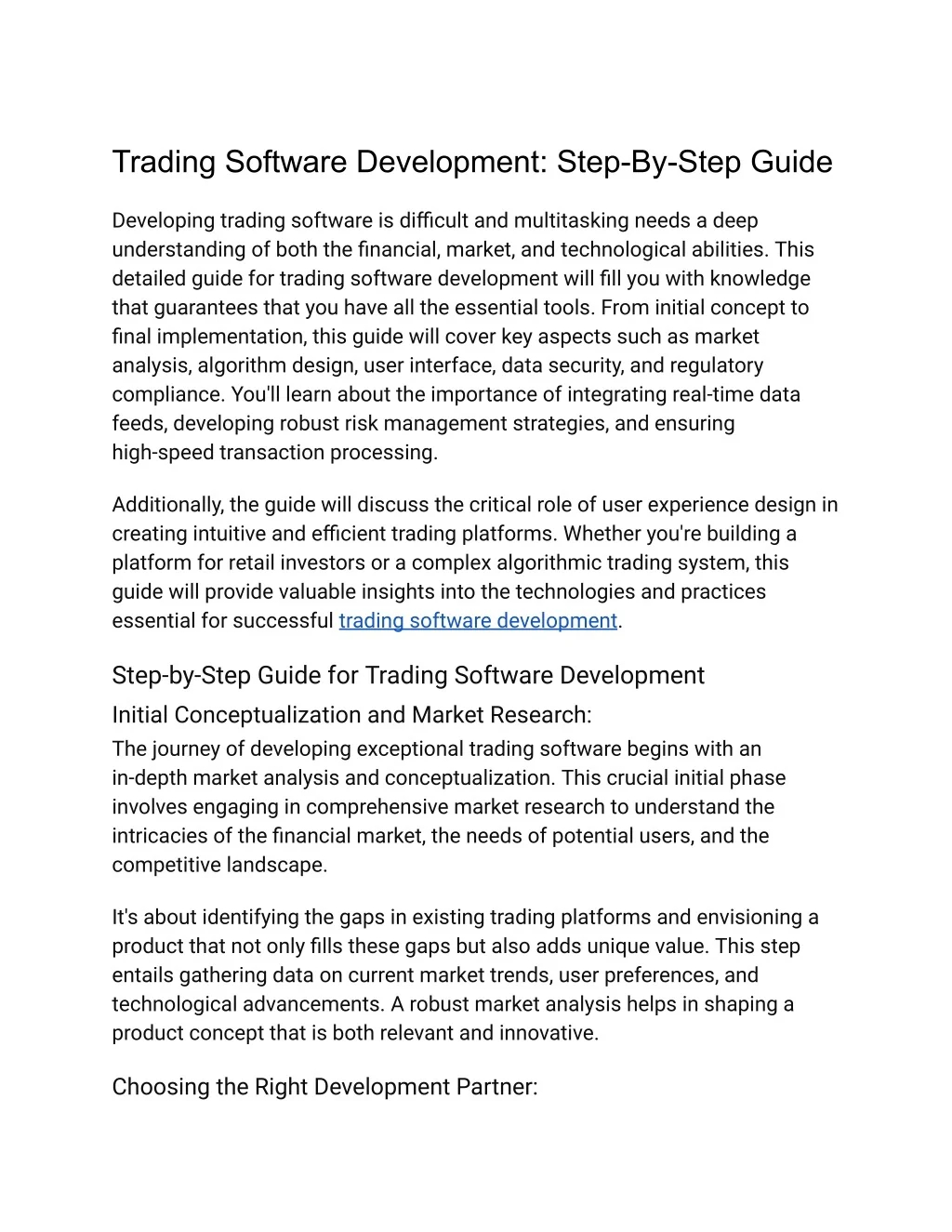 PPT - Trading Software Development_ Step-By-Step Guide PowerPoint Presentation - ID:12980956