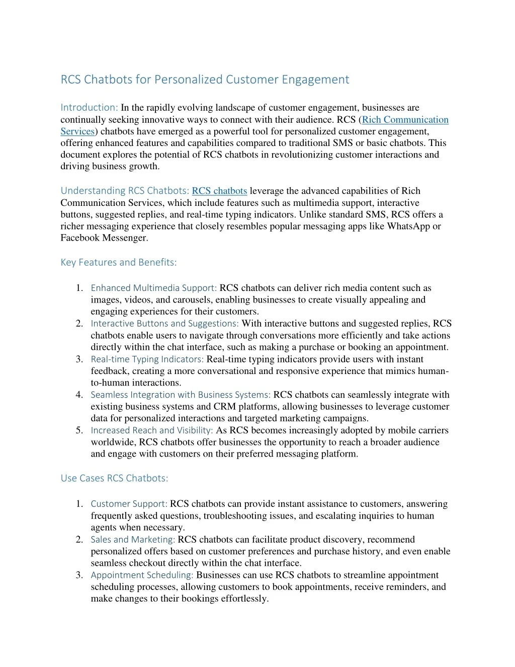 PPT - RCS Chatbots for Personalized Customer Engagement PowerPoint ...
