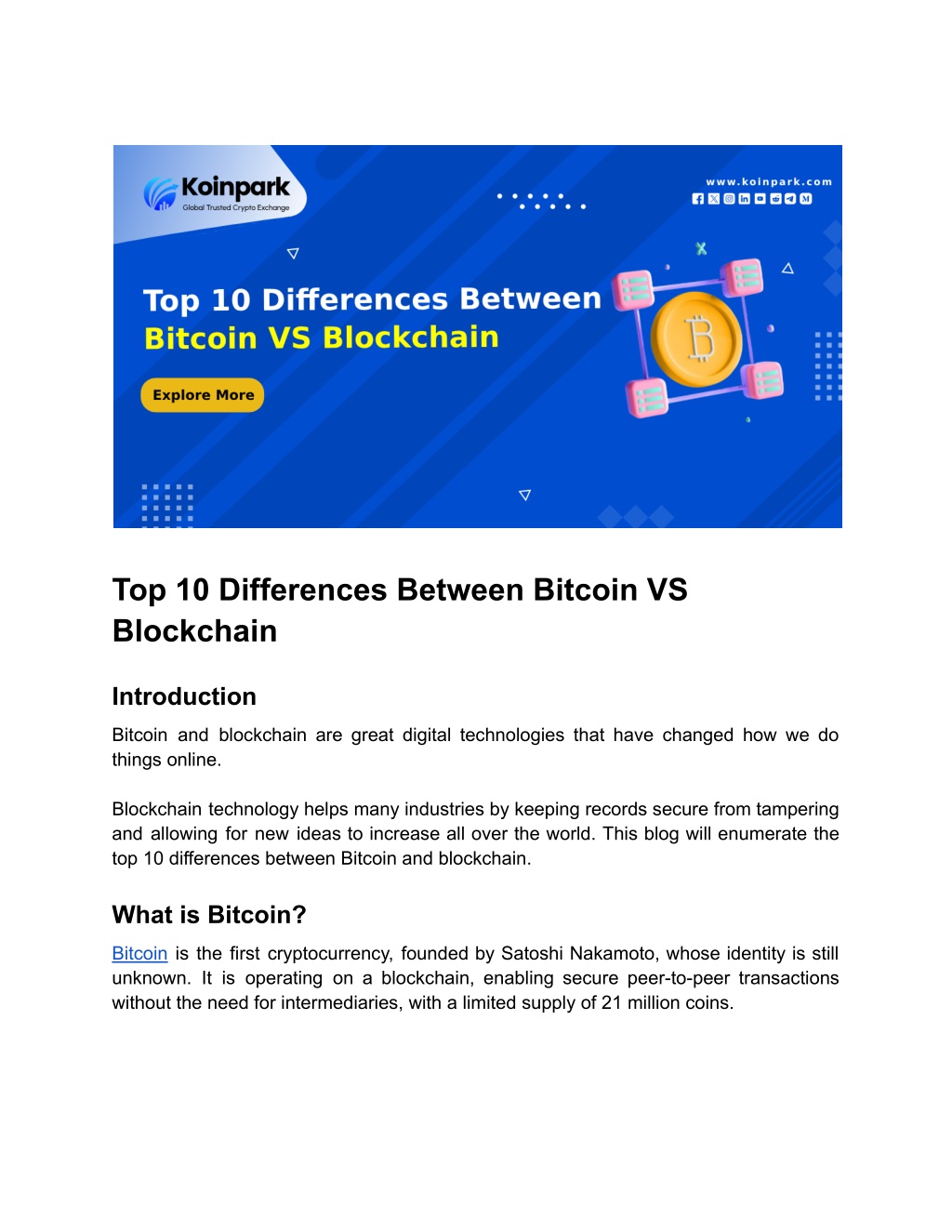 PPT - Top 10 Differences Between Bitcoin VS Blockchain PowerPoint ... PPT - Top 10 Differences Between Bitcoin VS Blockchain PowerPoint ...