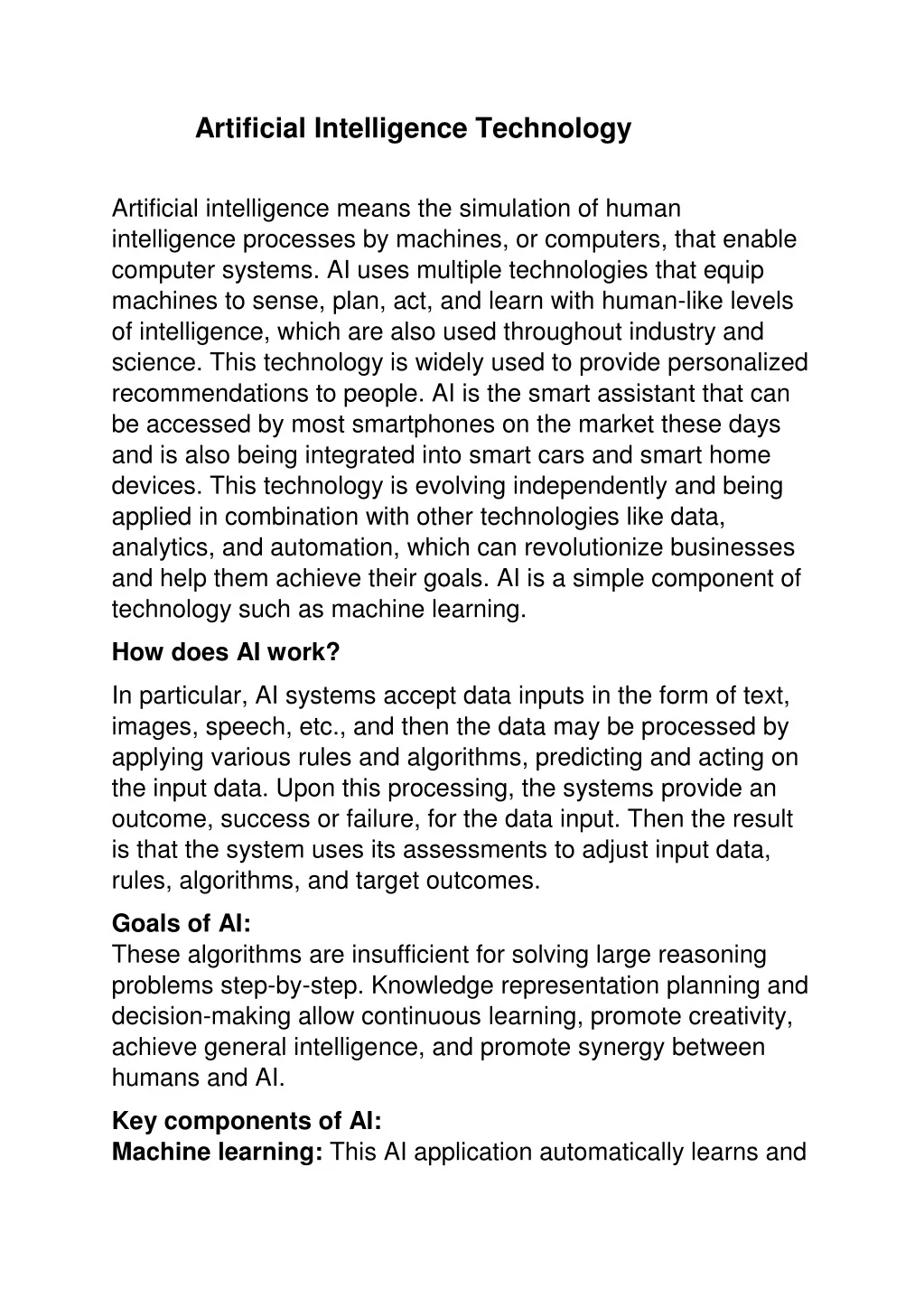 PPT - Artificial Intelligence Technology PowerPoint Presentation, free ...