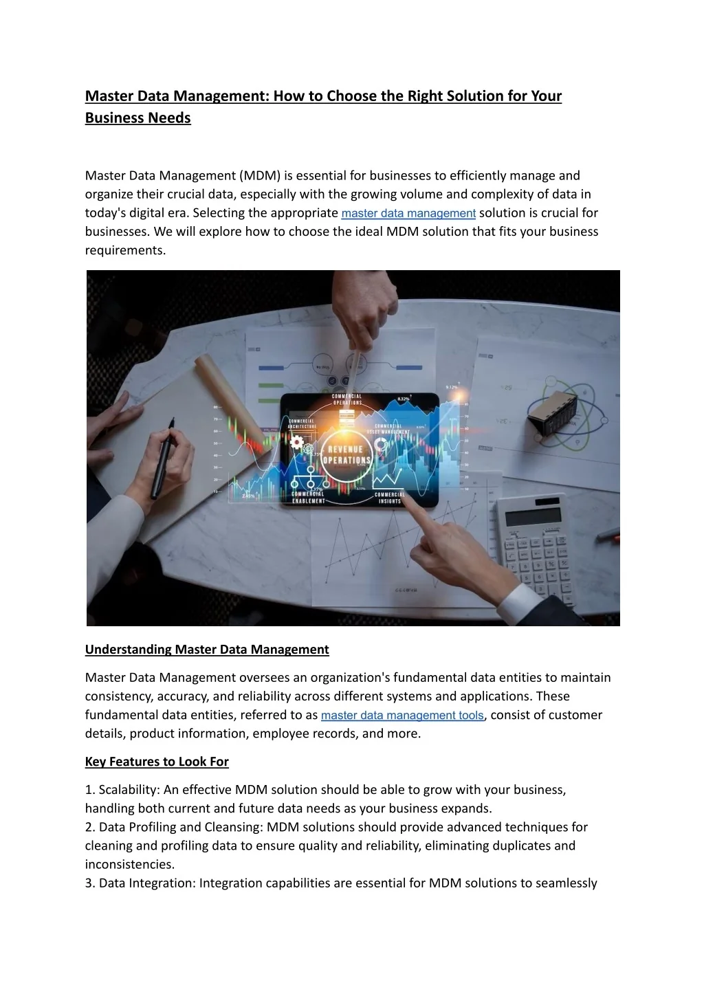PPT - Master Data Management: How to Choose the Right Solution for Your Business Needs ...