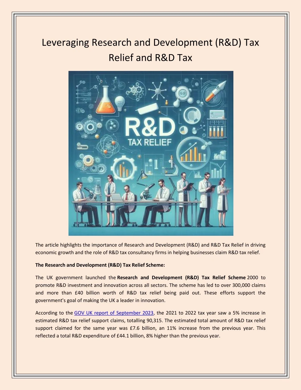 PPT - Leveraging Research and Development PowerPoint Presentation, free ...