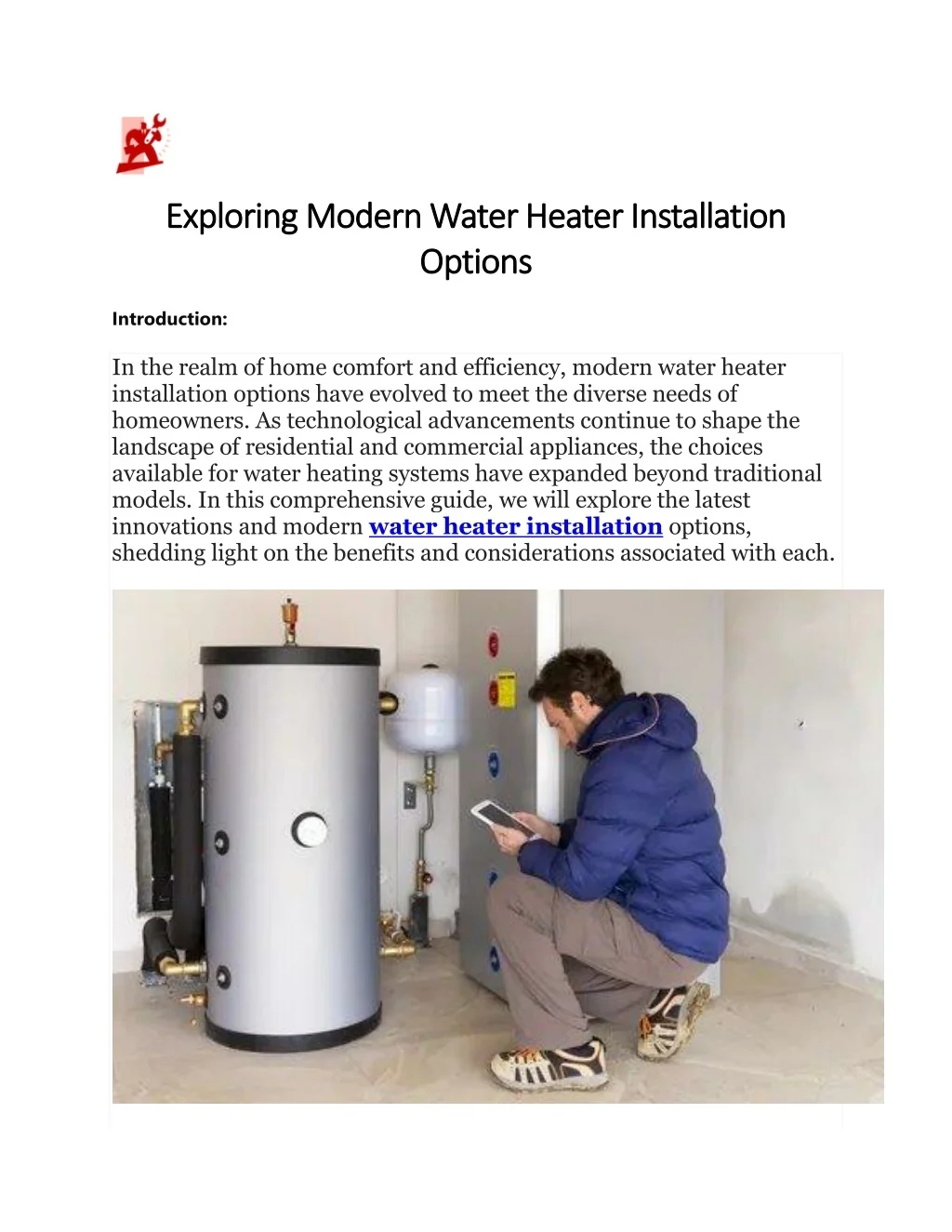 PPT - Exploring Modern Water Heater Installation Options PowerPoint ...