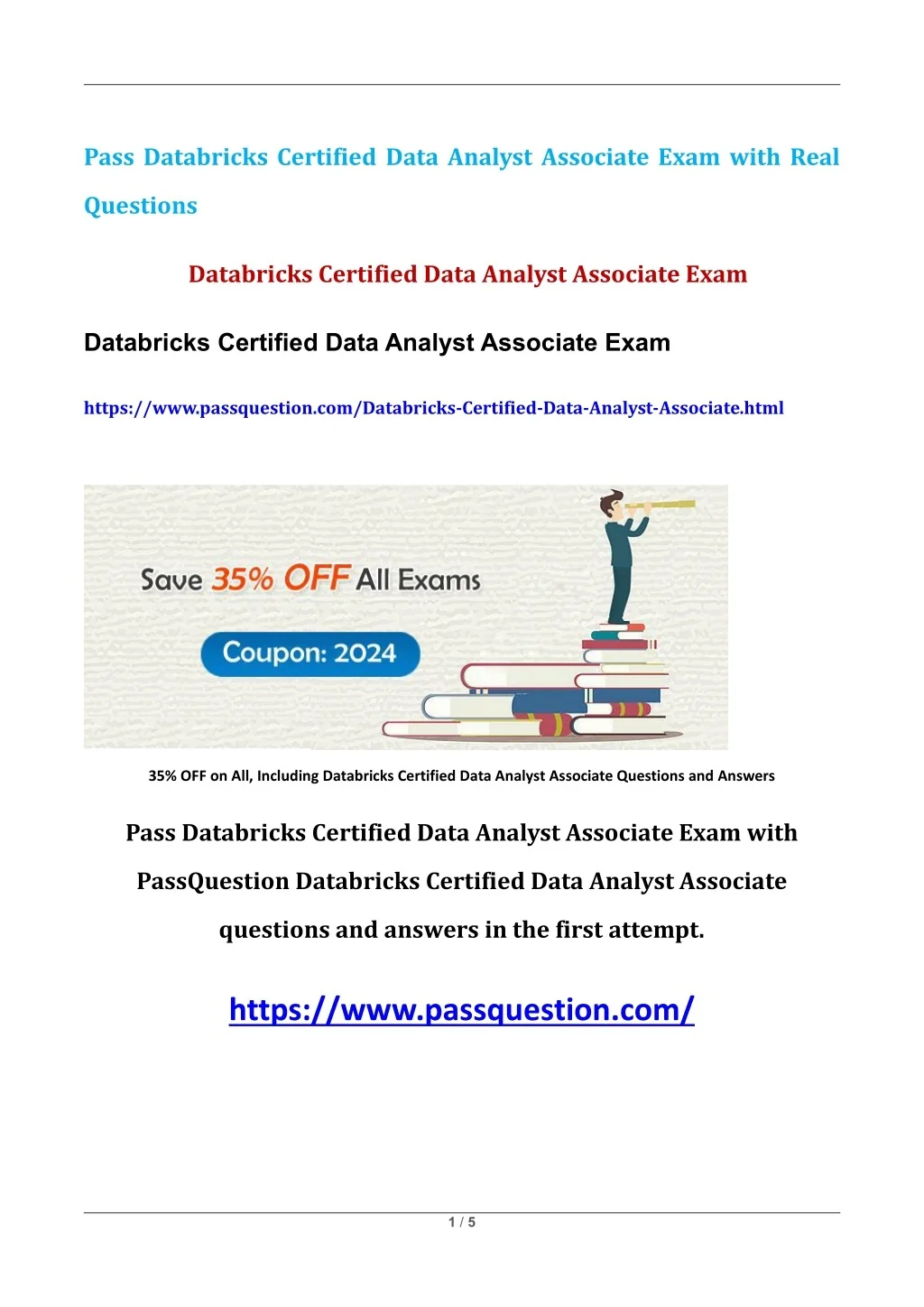 PPT - Databricks Certified Data Analyst Associate Exam Questions ...