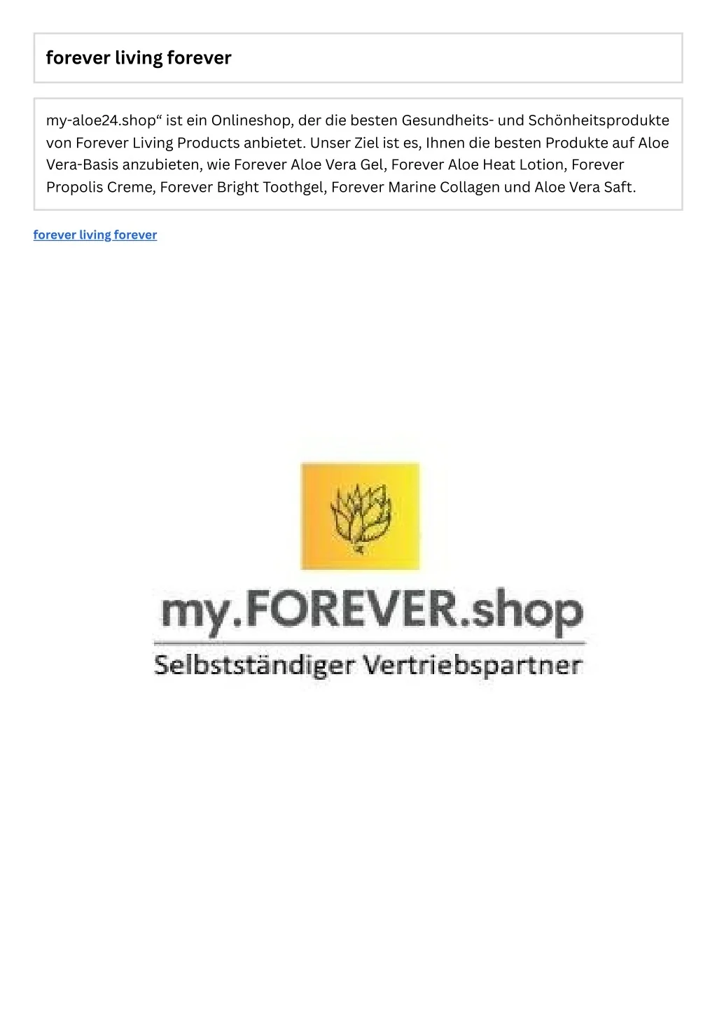 PPT - forever living forever PowerPoint Presentation, free download ...