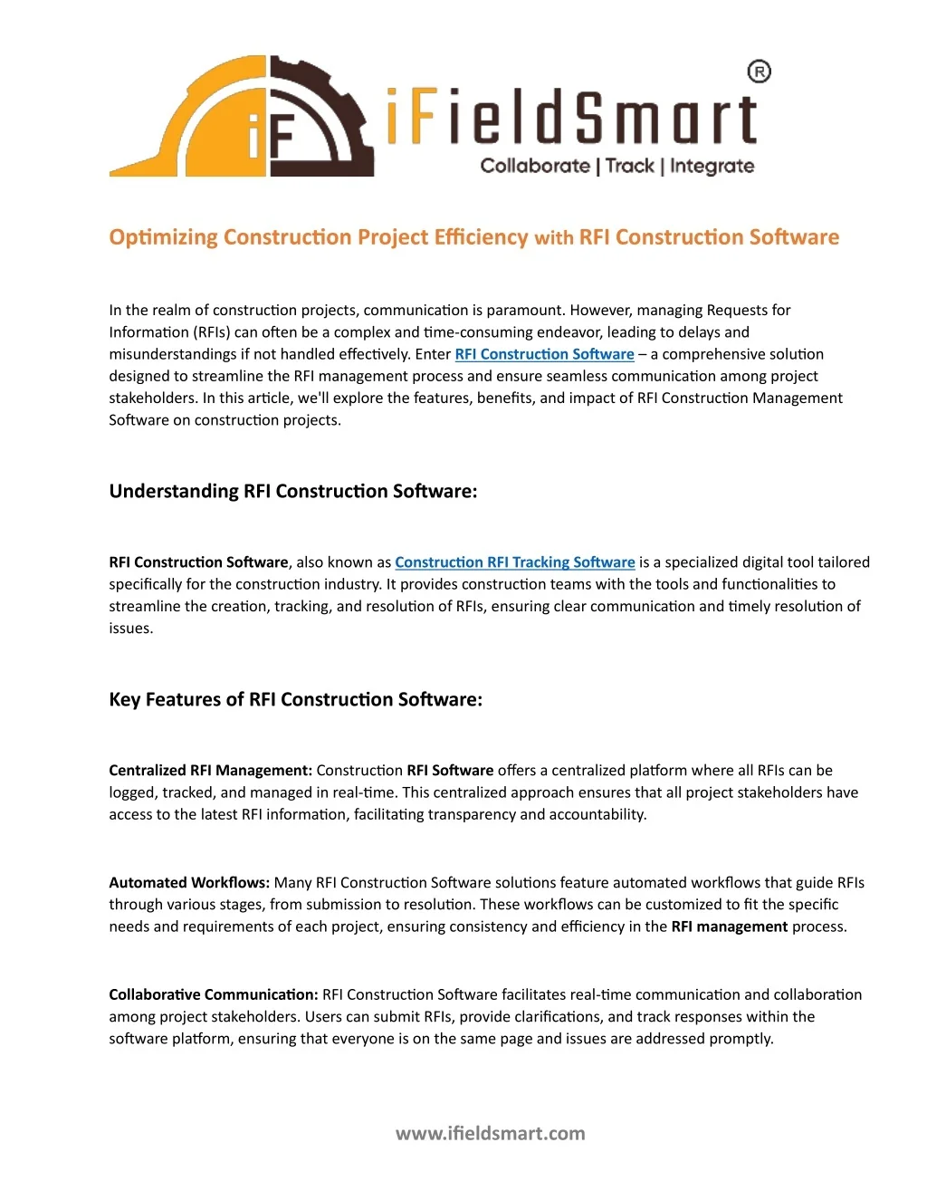 PPT - Optimizing Construction Project Efficiency with RFI Construction Software PowerPoint ...