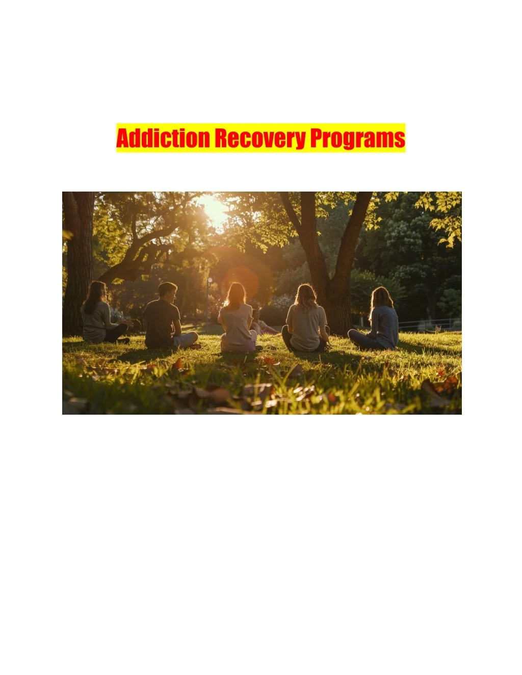 PPT - Addiction Recovery Programs PowerPoint Presentation, free ...