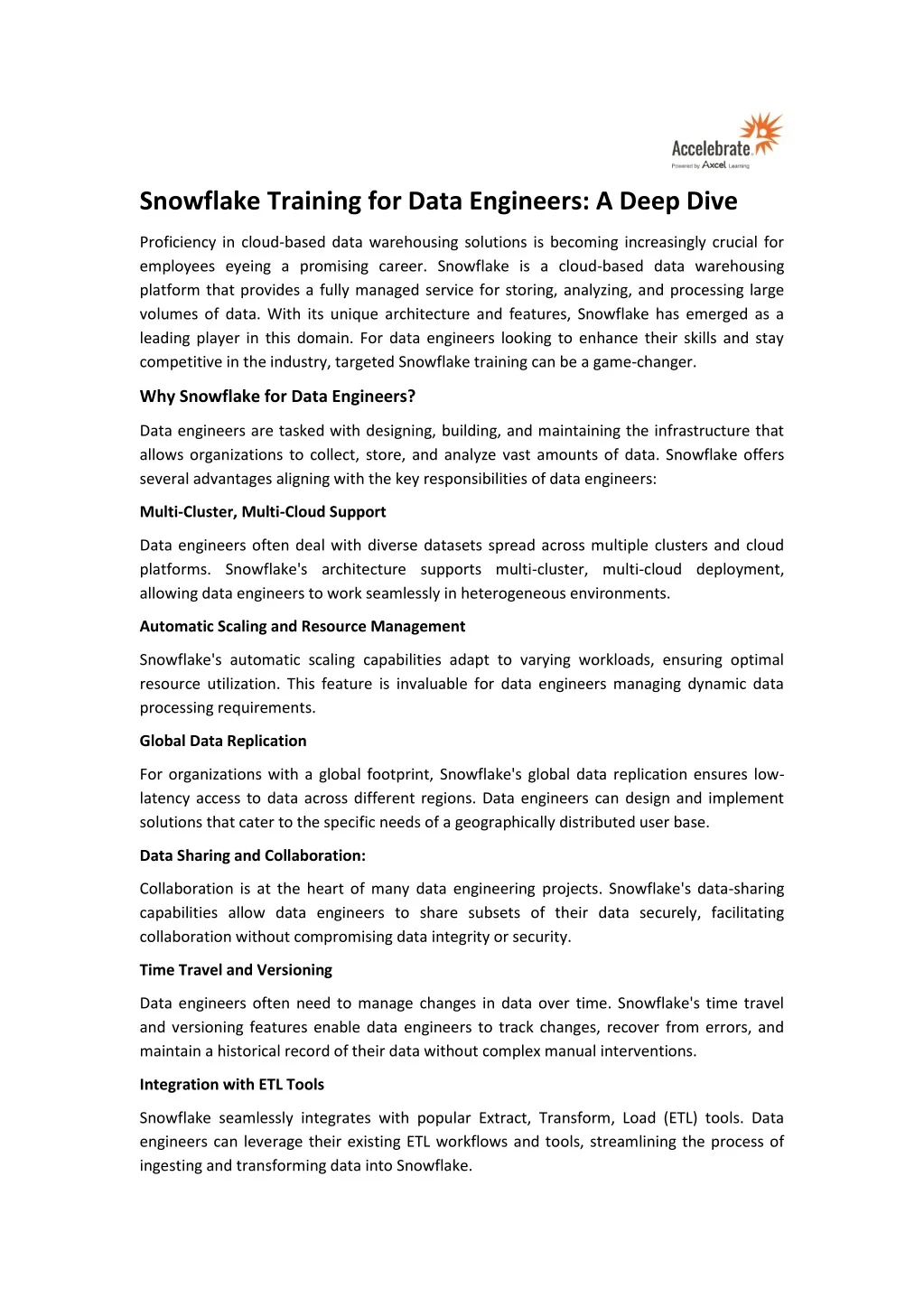 PPT - Snowflake Training for Data Engineers A Deep Dive PowerPoint Presentation - ID:13005174