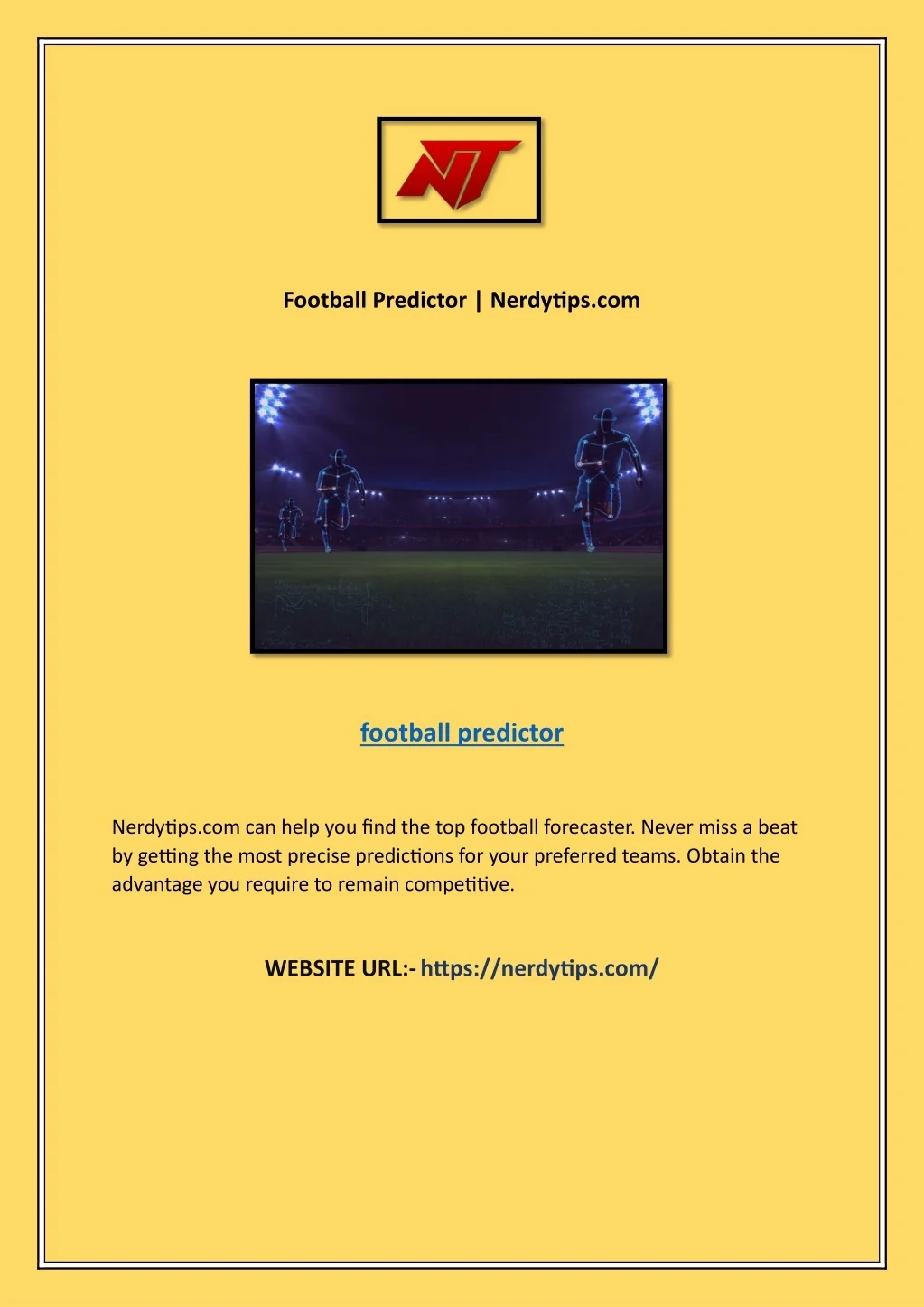 PPT - Football PredictorBankers Football | Nerdytips.com PowerPoint ...