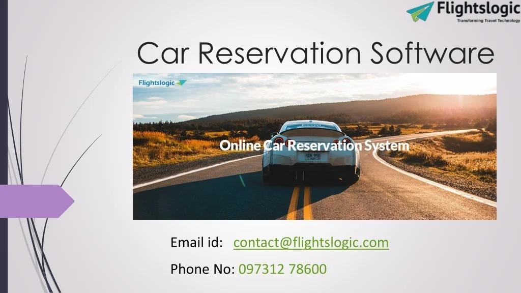 PPT - Car Reservation Software PowerPoint Presentation, free download ...