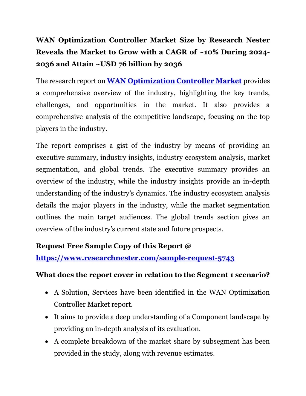 PPT - WAN Optimization Controller Market PowerPoint Presentation, free download - ID:13013198