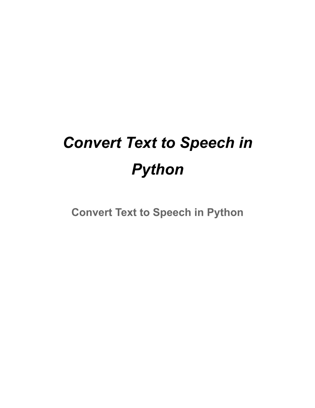 PPT - Convert Text to Speech in Python PowerPoint Presentation, free ... PPT - Convert Text to Speech in Python PowerPoint Presentation, free ...