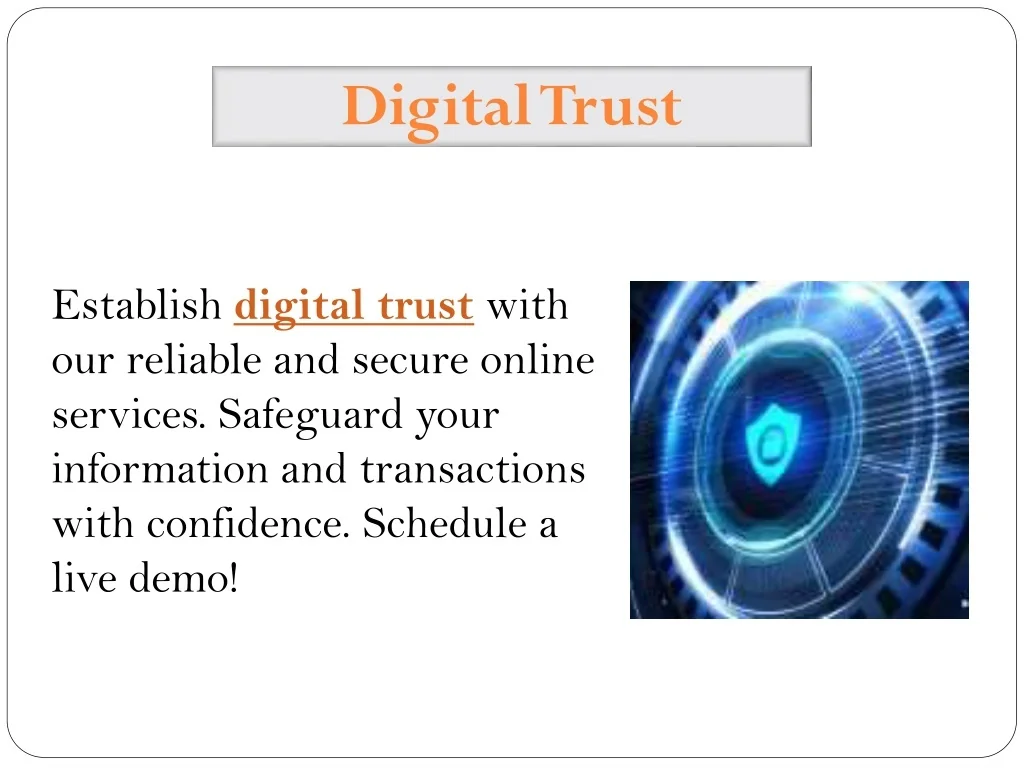 PPT - Digital Trust PowerPoint Presentation, free download - ID:13022975