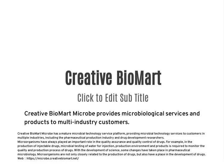 PPT - Creative BioMar PowerPoint Presentation, free download - ID:13023301
