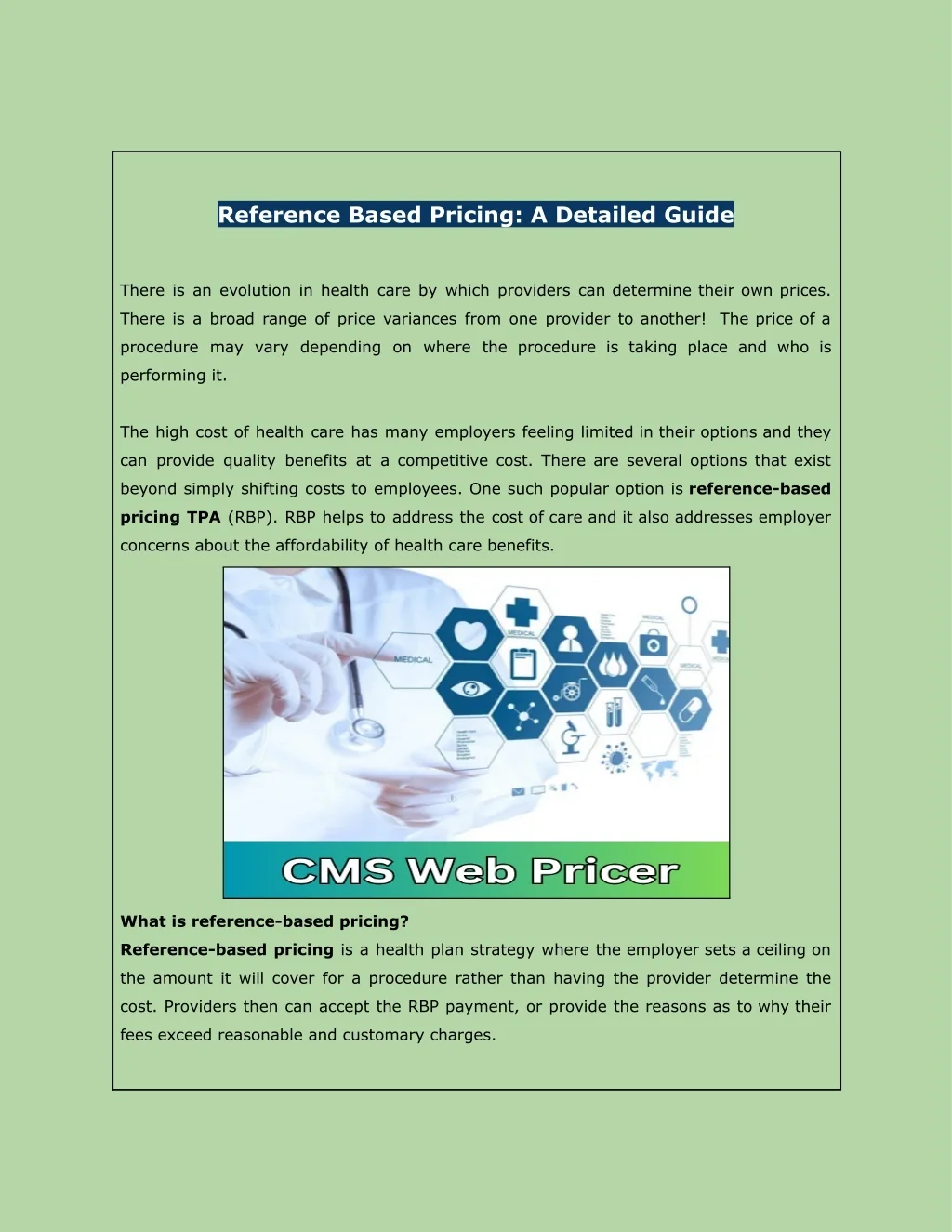 PPT - Reference Based Pricing: A Detailed Guide PowerPoint Presentation ...