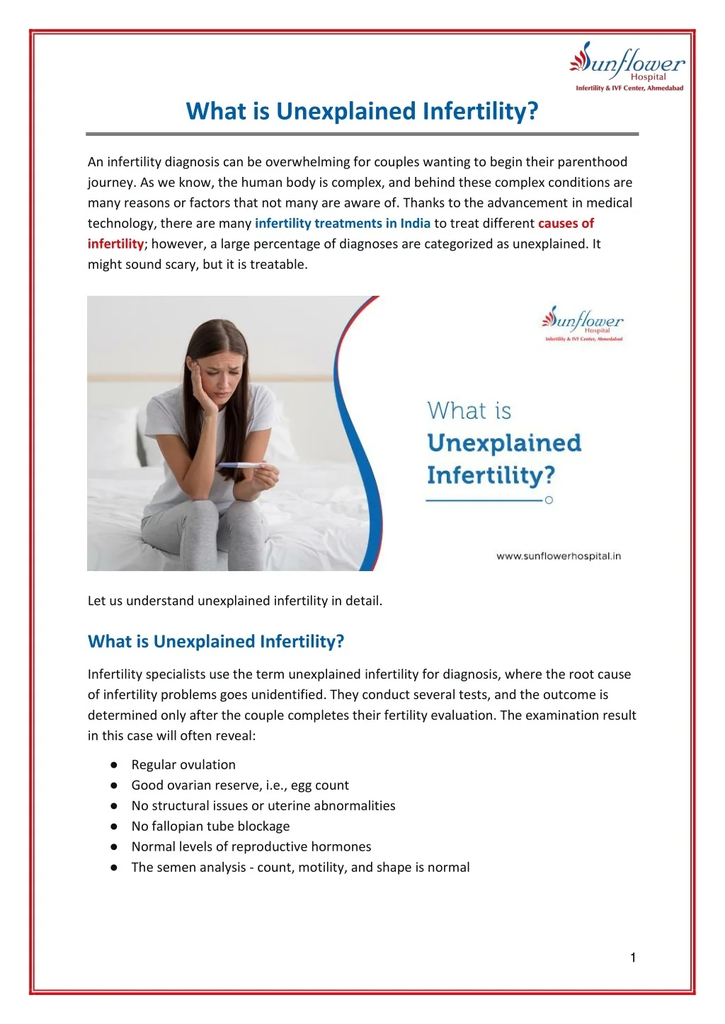 PPT - What is Unexplained Infertility? PowerPoint Presentation, free ...