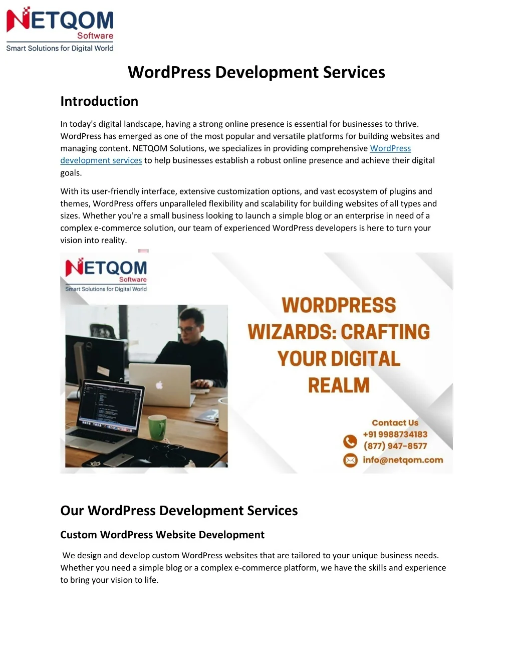 PPT - WordPress Development Services PowerPoint Presentation, free ...