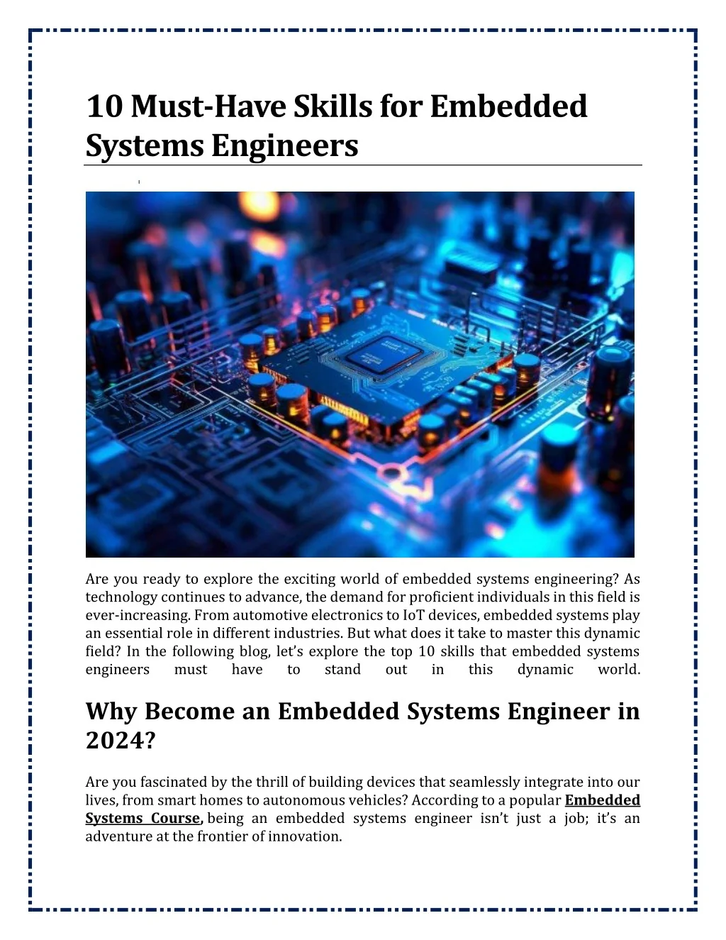 PPT - 10 Must-Have Skills for Embedded Systems Engineers PowerPoint Presentation - ID:13039295