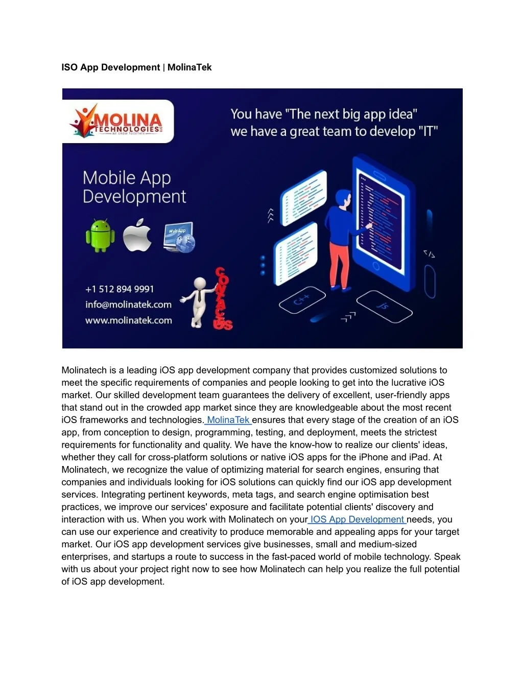 PPT - ISO App Development _ MolinaTek PowerPoint Presentation, free ...