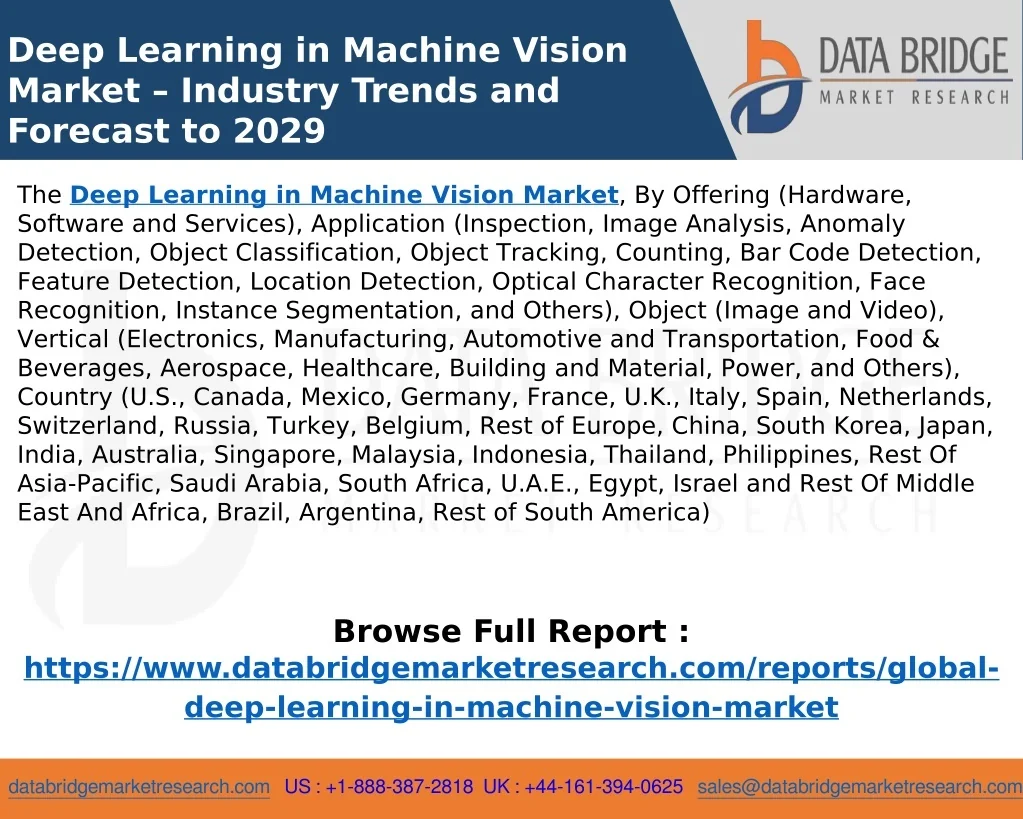 PPT - Deep Learning in Machine Vision Market PowerPoint Presentation ...
