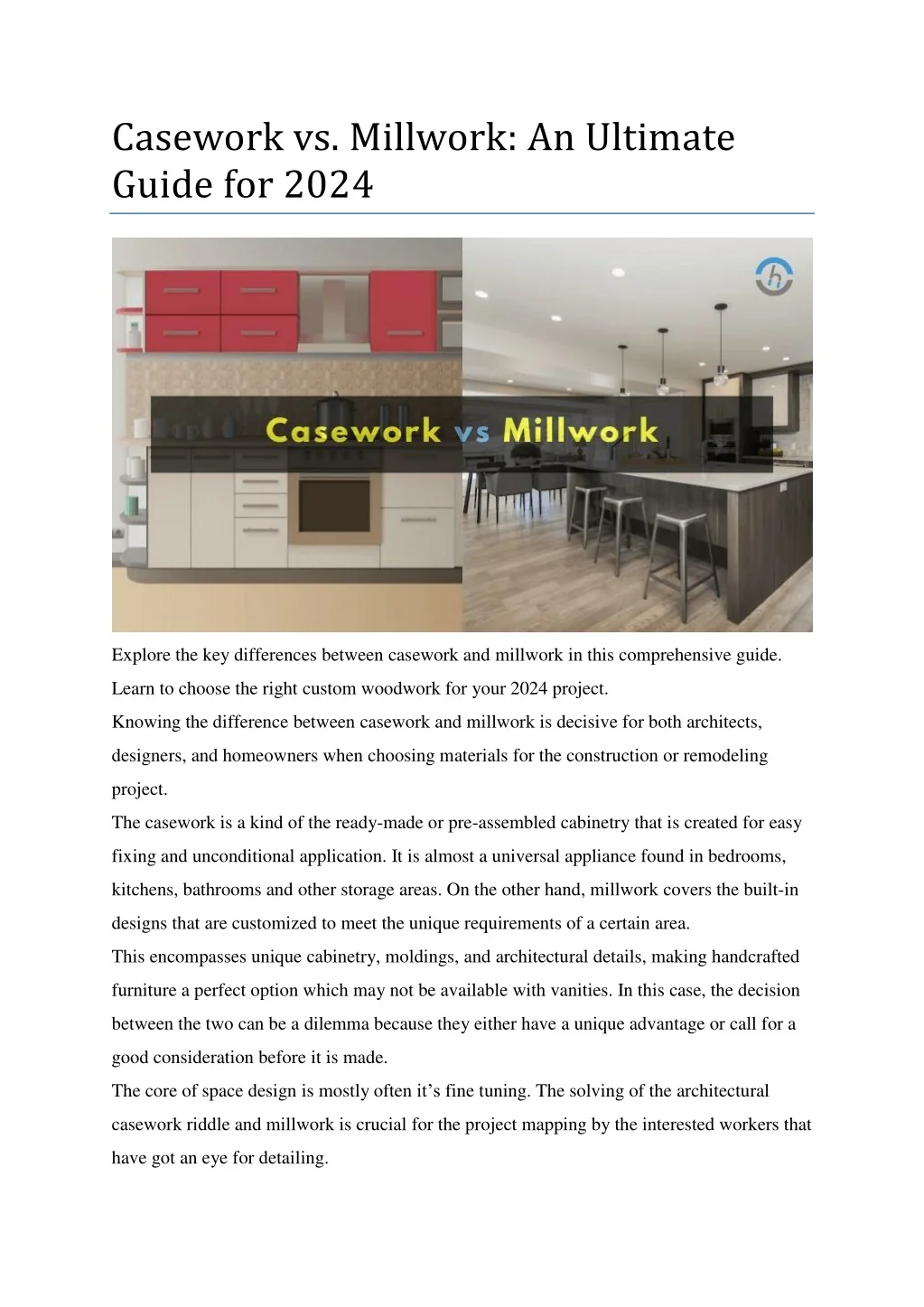 PPT - Casework vs. Millwork: An Ultimate Guide for 2024 PowerPoint Presentation - ID:13042840