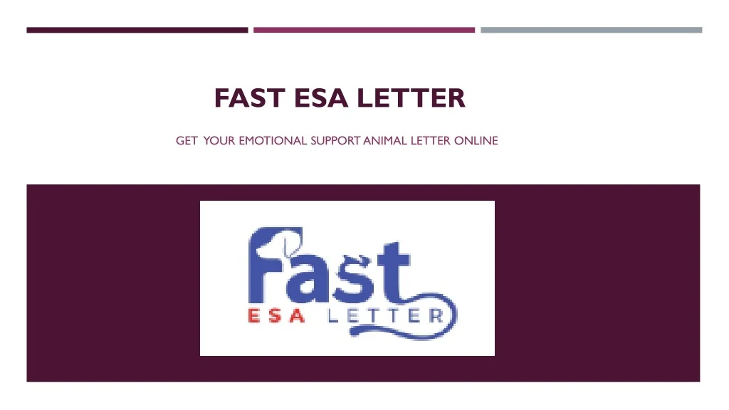 PPT - What Is An ESA Letter? PowerPoint Presentation, free download ...
