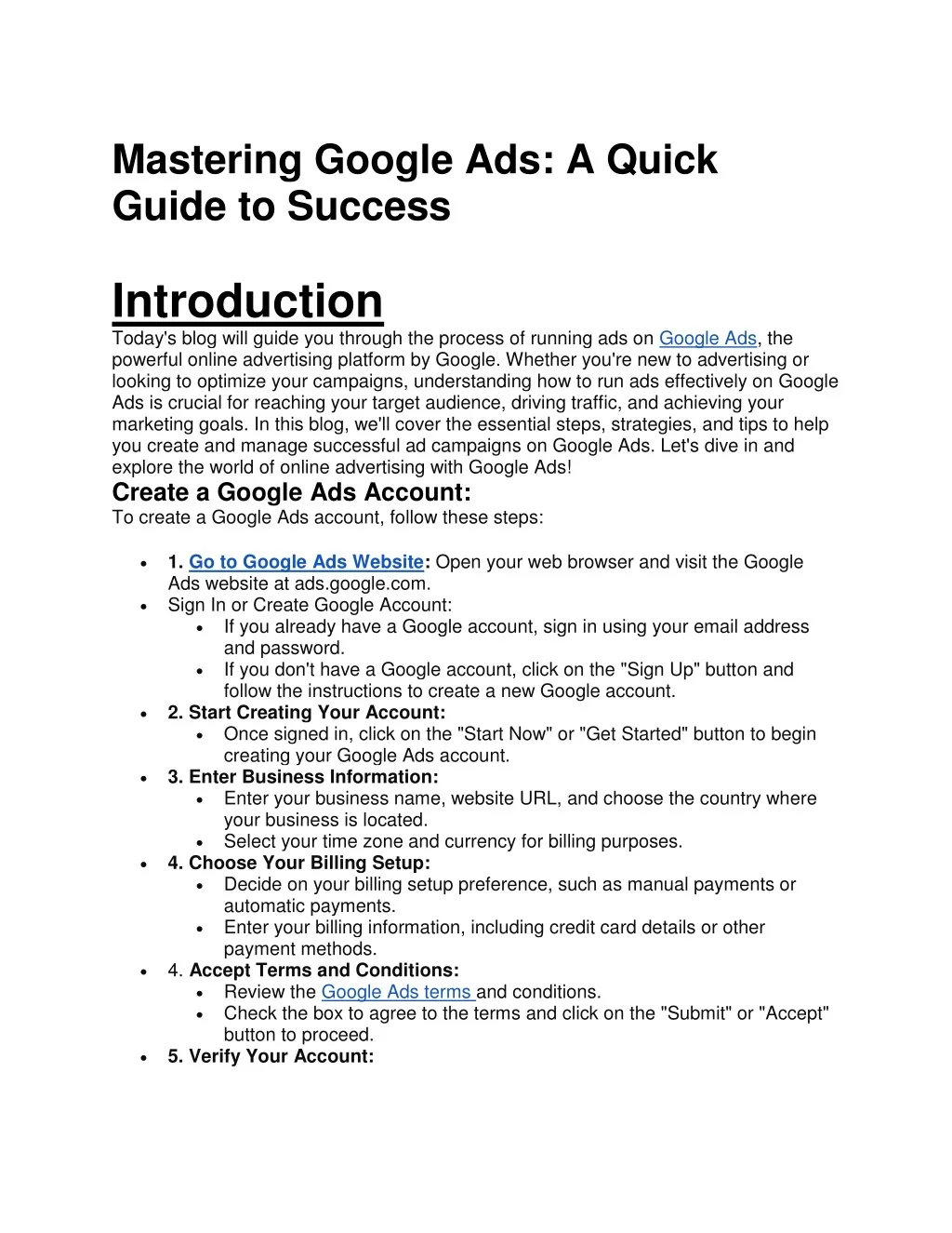 PPT - Mastering Google Ads: A Quick Guide to Success PowerPoint Presentation - ID:13043954
