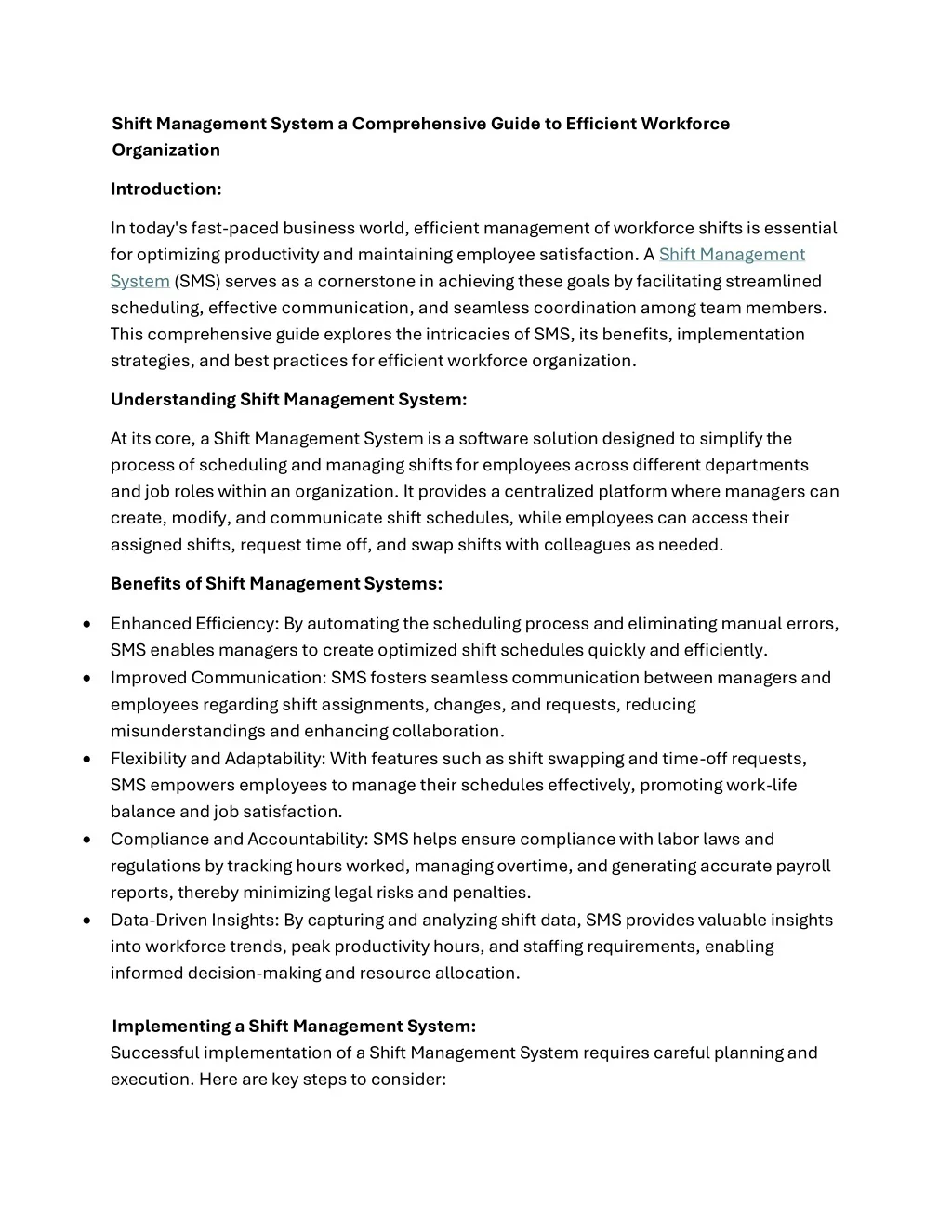 PPT - Shift Management System A Comprehensive Guide to Efficient ...