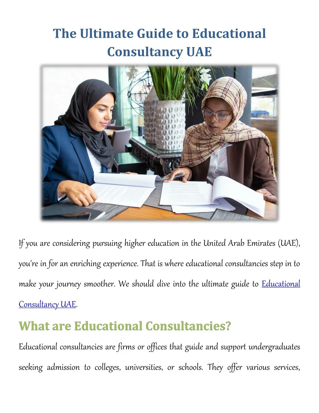 PPT - The Ultimate Guide to Educational Consultancy UAE PowerPoint ...