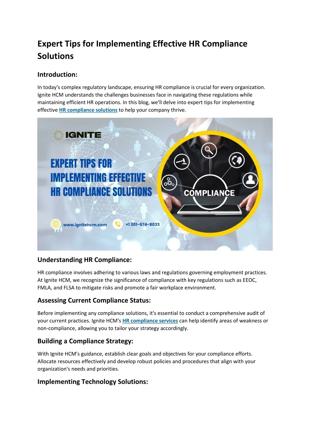 PPT - Expert Tips for Implementing Effective HR Compliance Solutions ...