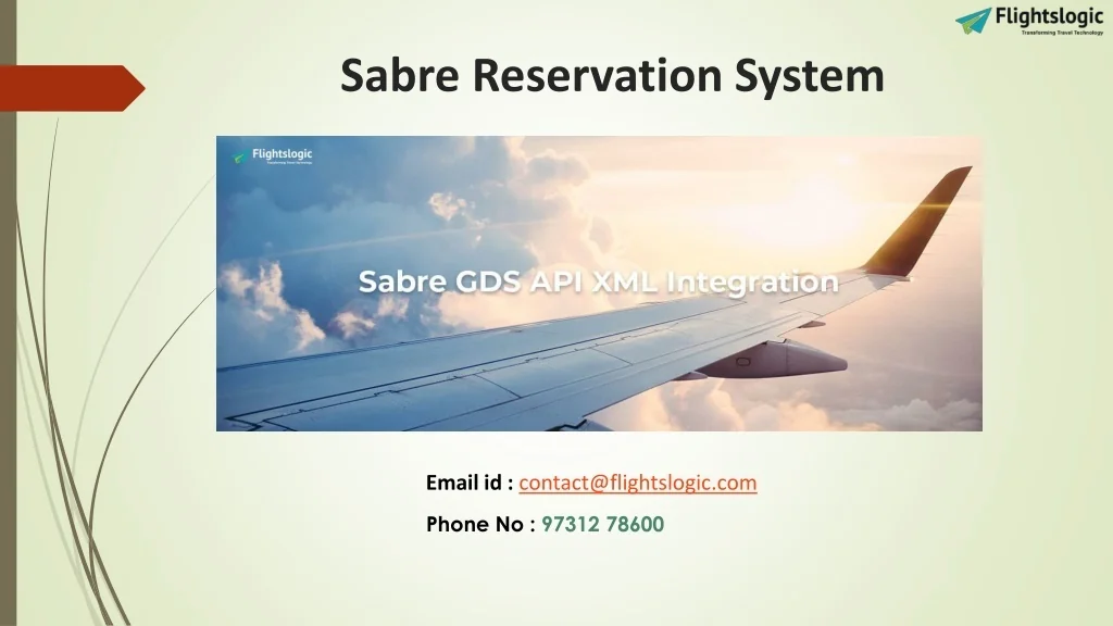 PPT - Sabre Reservation System PowerPoint Presentation, free download ...