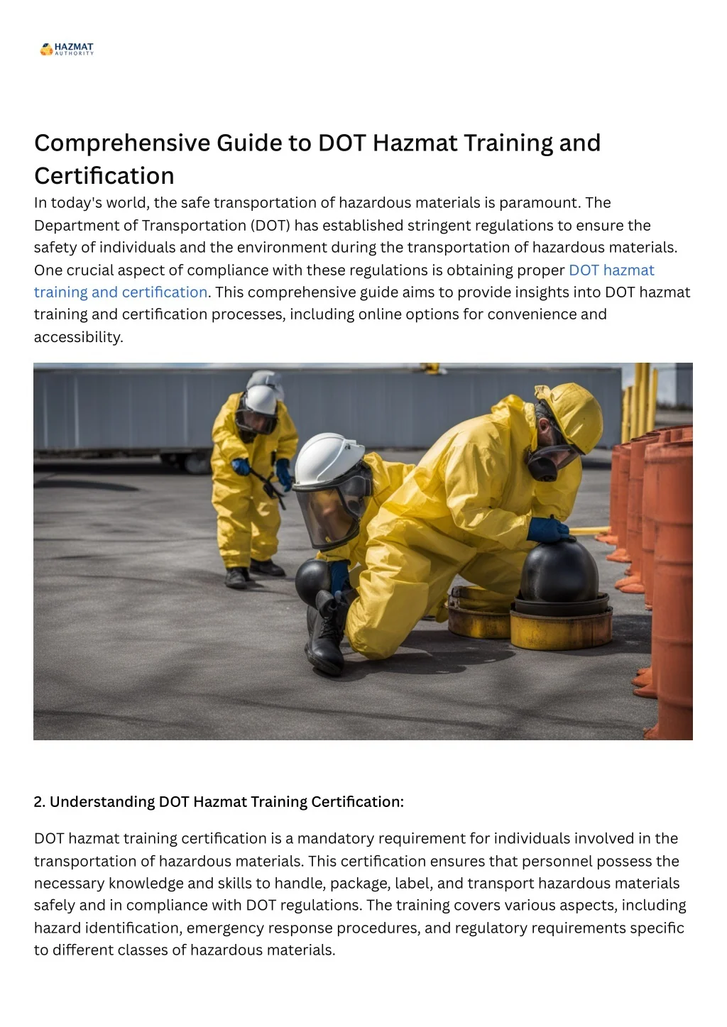 PPT - Comprehensive Guide to DOT Hazmat Training and Certification In ...